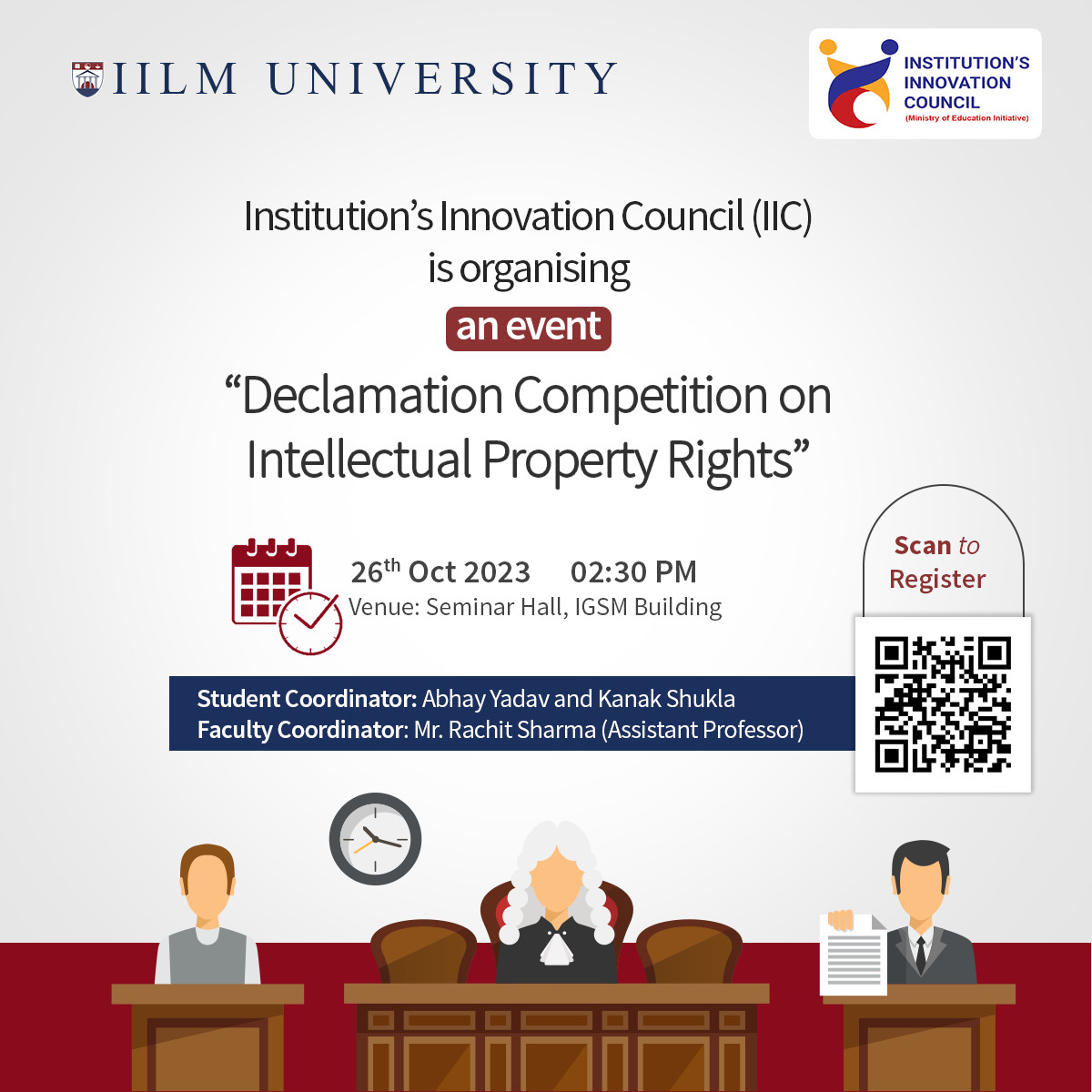 Declamation Competition on Intellectual Property Rights | IILM ...
