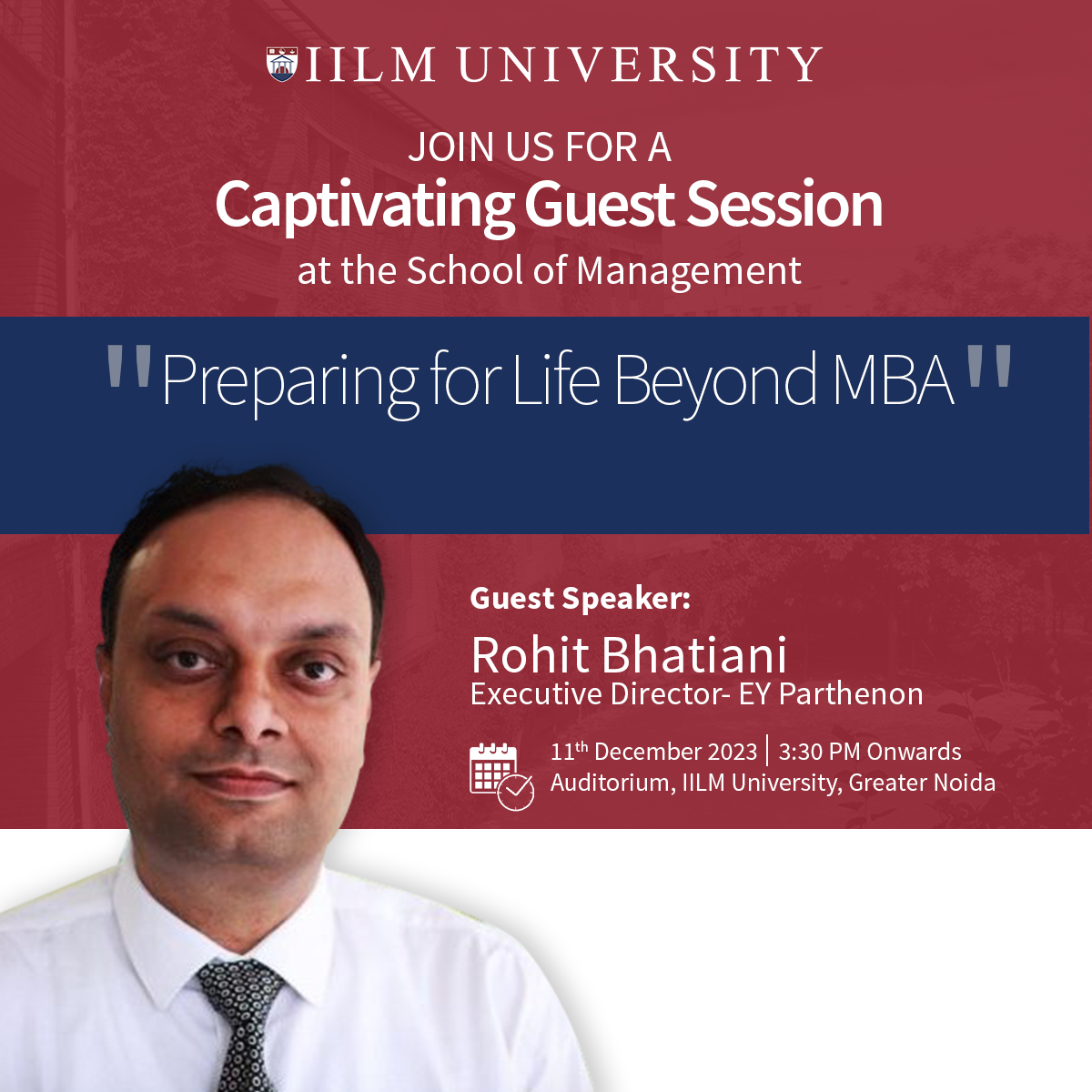 Preparing for Life Beyond MBA | IILM University, Gurugram