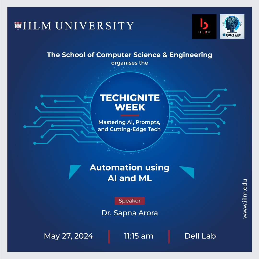 Automation Using AI and ML | IILM University, Gurugram