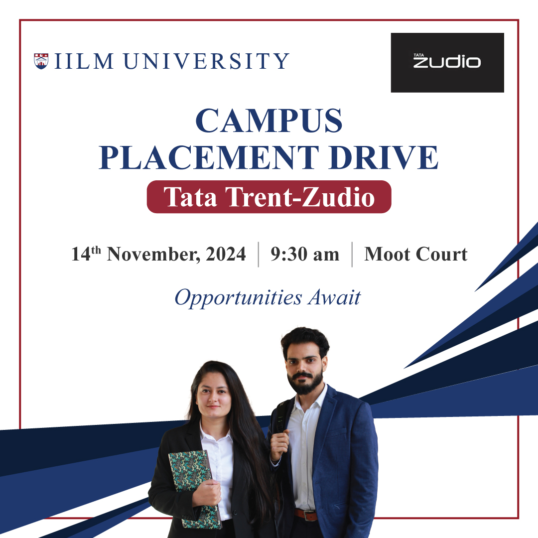 Campus Placement Drive-Tata Zudio | IILM University, Gurugram