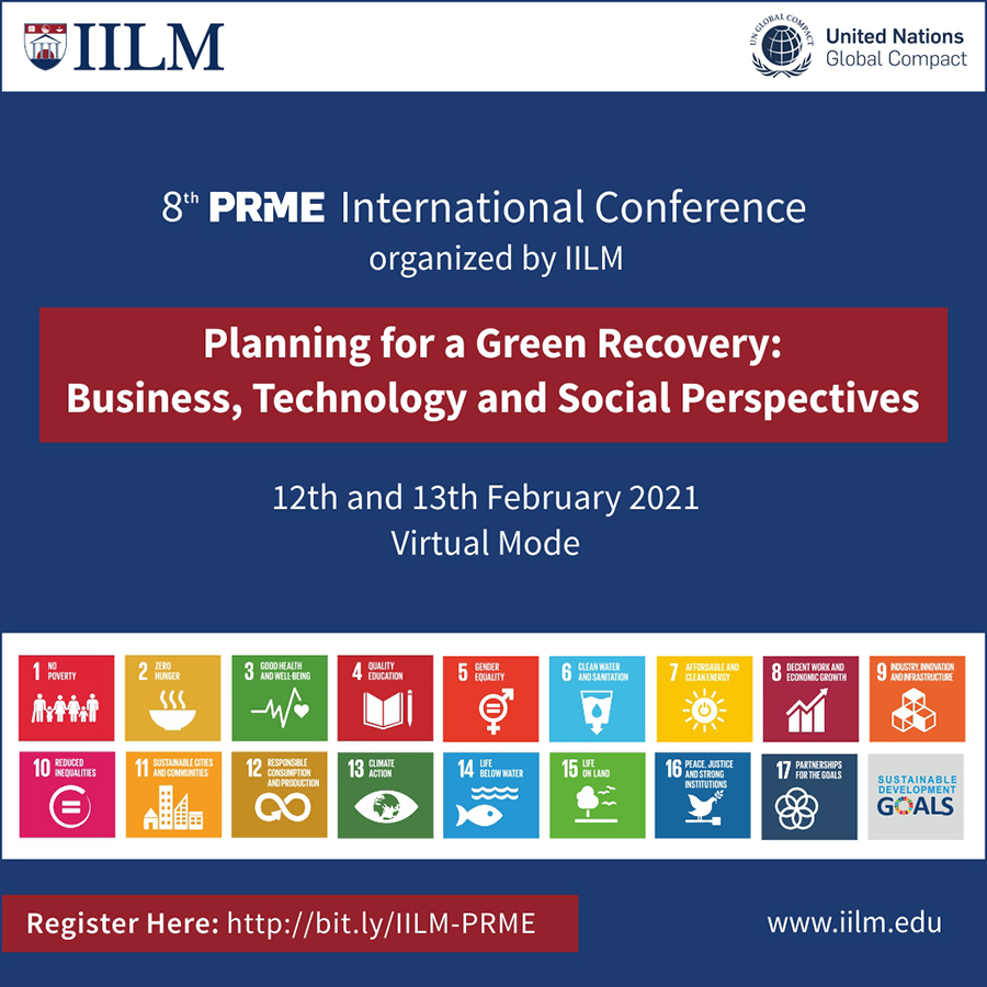 8th PRME International Conference on “Planning for a Green Recovery ...